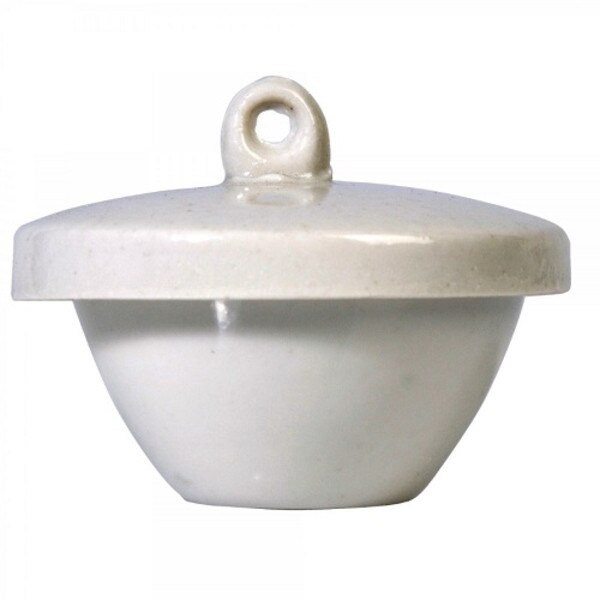 Varies AMEP Low Form Porcelain Crucible with Lid